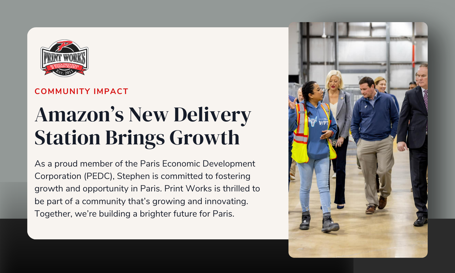 Amazon’s New Delivery Station: A Big Step Forward for Paris, Texas – Print Works