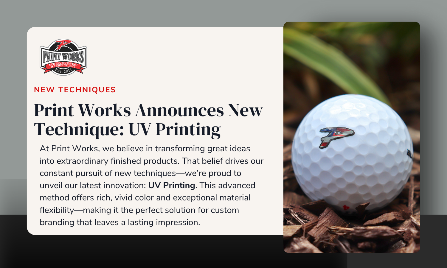 A New Era of Customization: Introducing UV Printing by Print Works